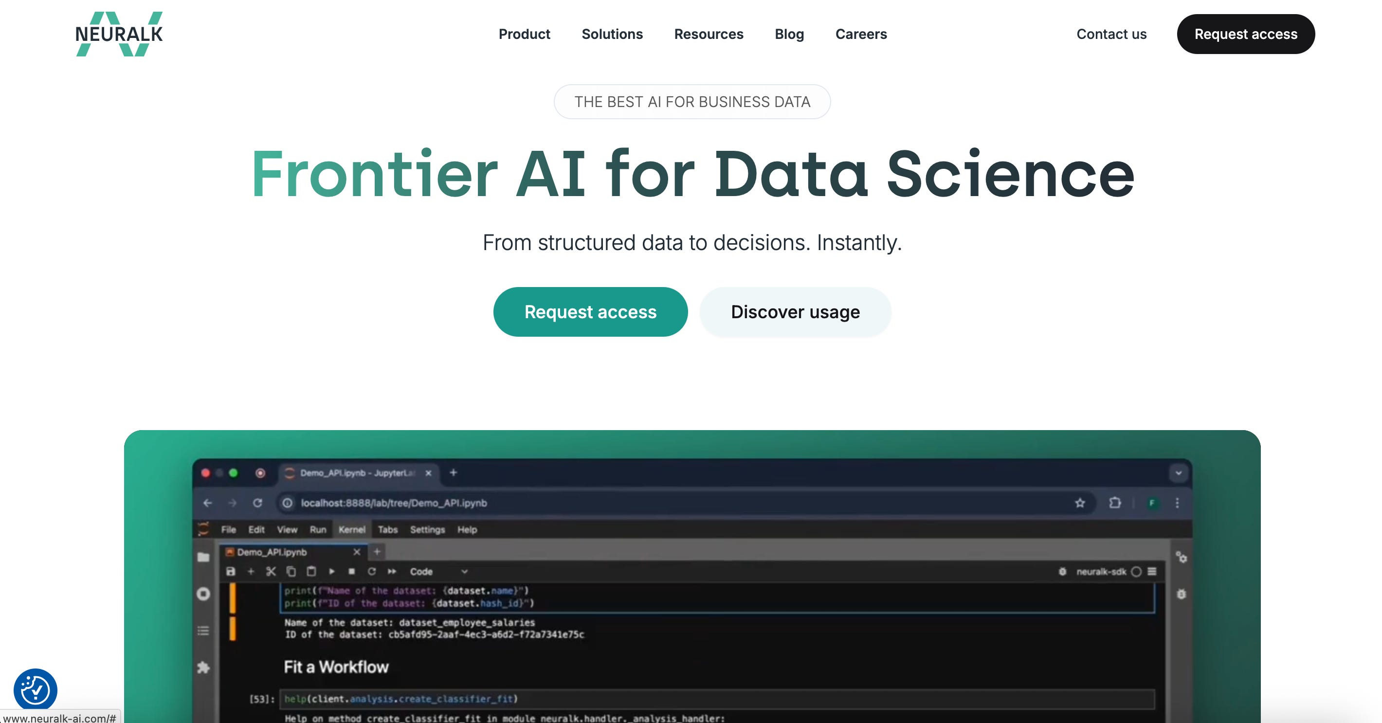 Neuralk-AI: Tabular Foundation Models and Data Analytics for Defense ...