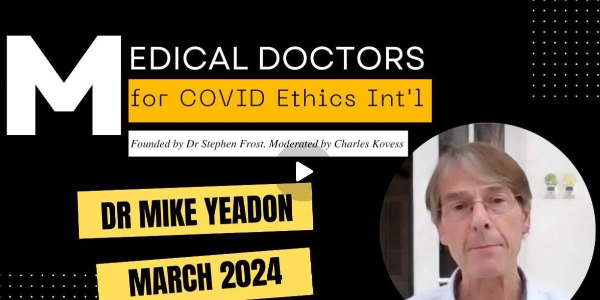 In Depth Q&A with Dr. Mike Yeadon - PharmaFiles by Aussie17