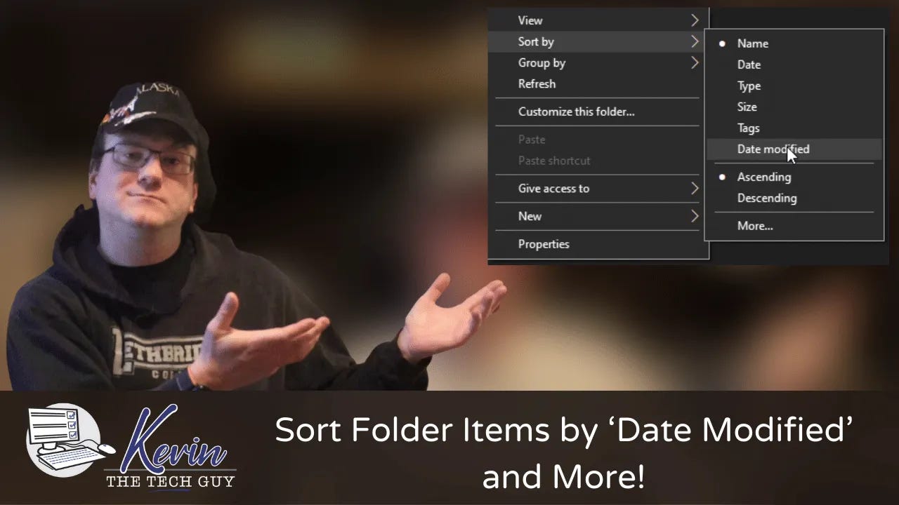 Quick Tip: Sort Folder Items by ‘Date Modified’ and More in Windows 10!