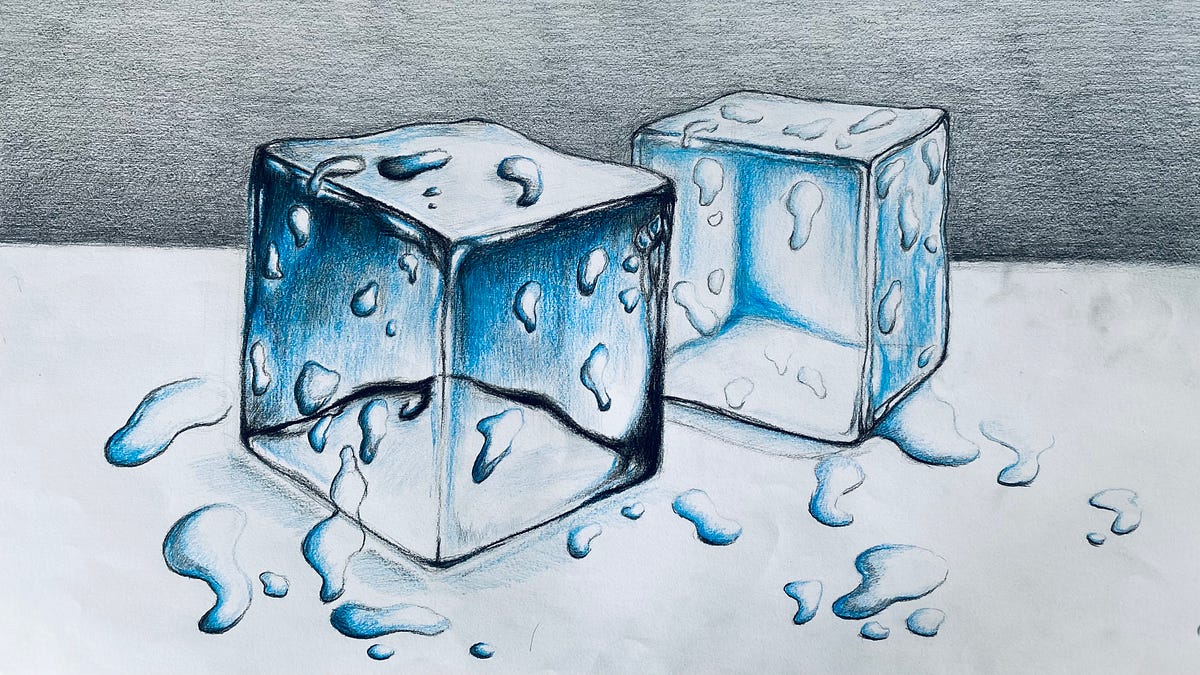 ice cube drawing
