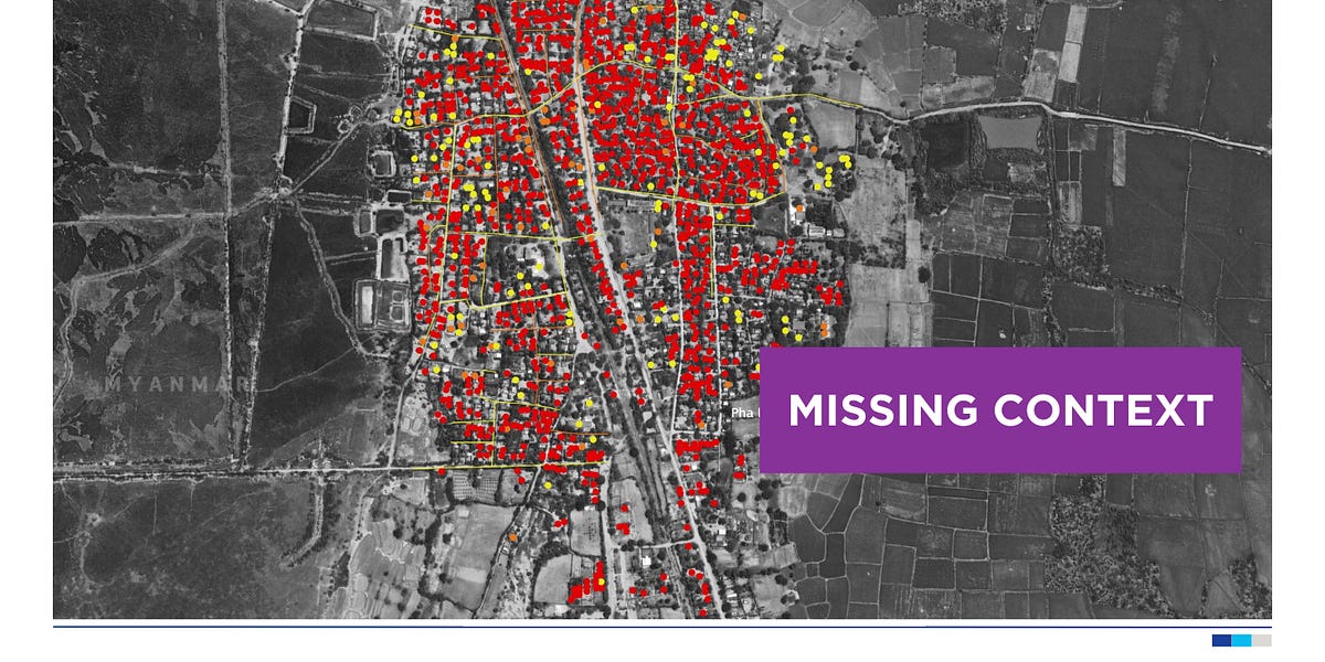 Copernicus map of damage in Myanmar village after earthquake raises ...