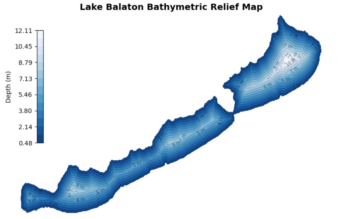 Lake Balaton in 2D & 3D: Mapping Hungary’s Largest Lake with GLOBathy