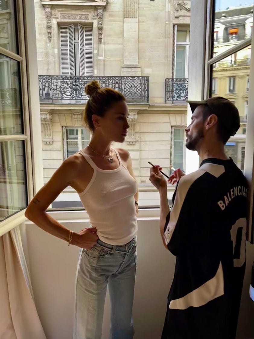 Off-Duty Denim On Set - by Megan Alida Strachan