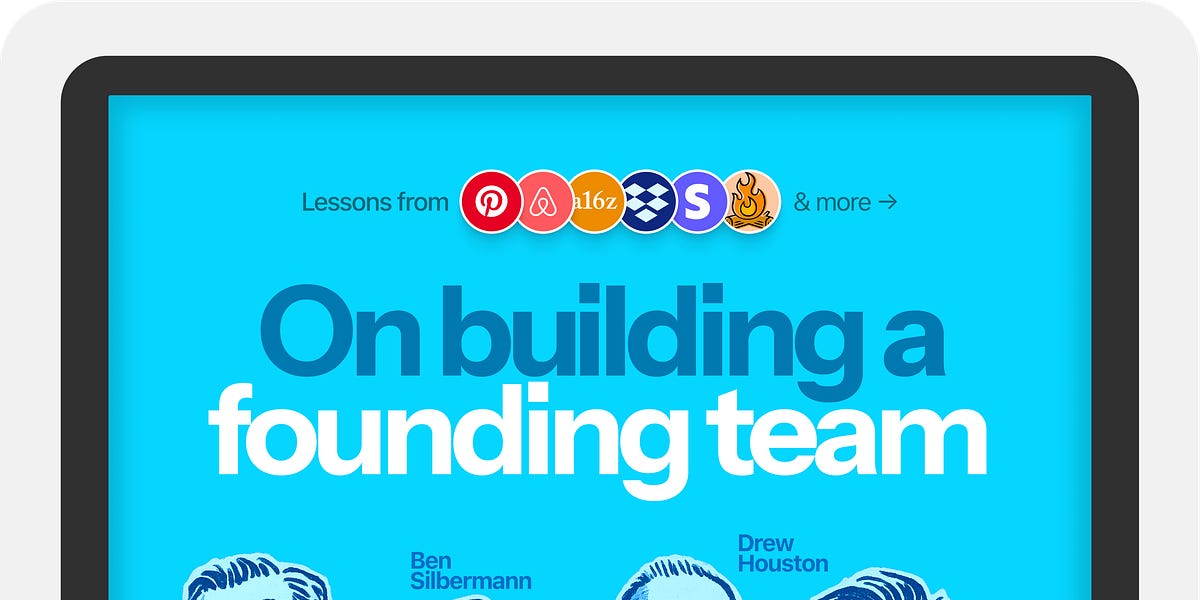 On Building a Founding Team - by Ben Lang - next play