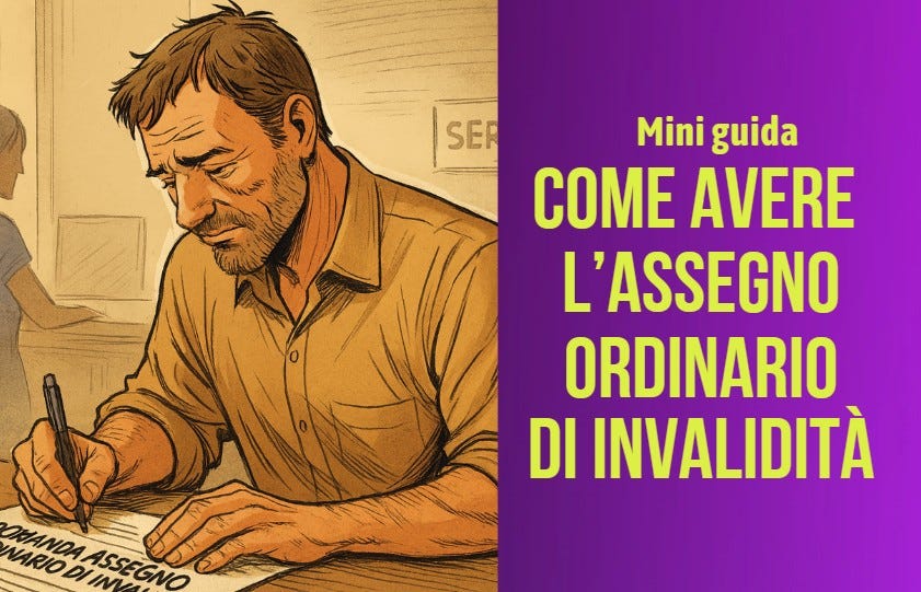 Come avere l'assegno ordinario di invalidità
