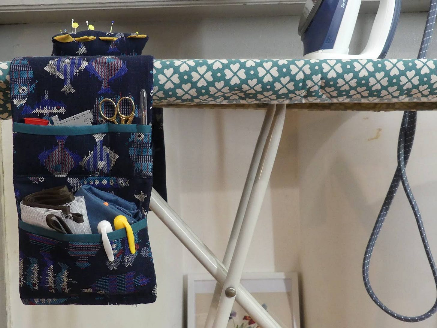 Make an Ironing Board Organizer - by Madam Sew
