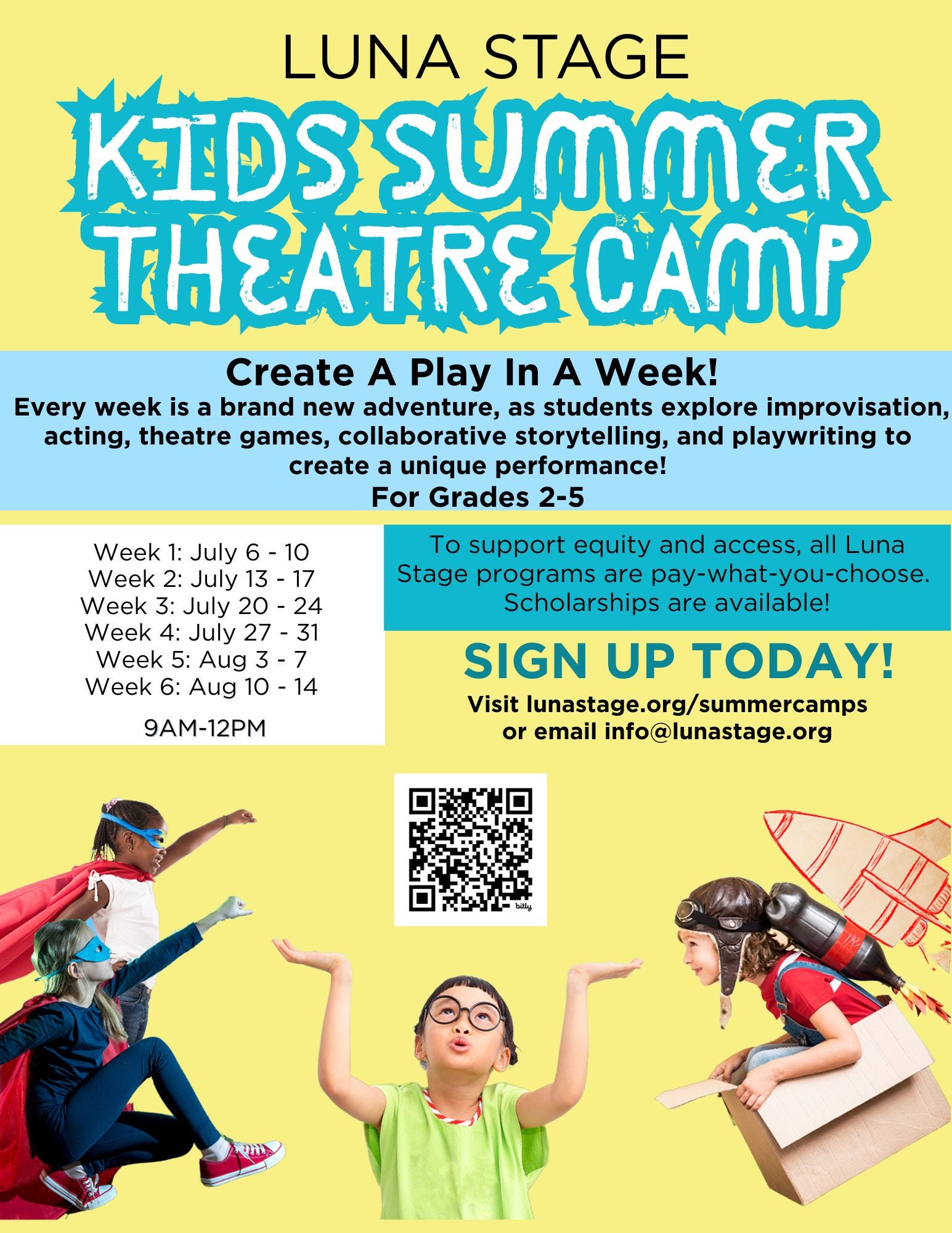 Luna Stage Summer Camps Are Here! Teen Conservatory and Create-A-Play!