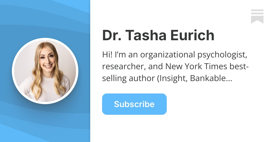 About - Dr. Tasha Eurich