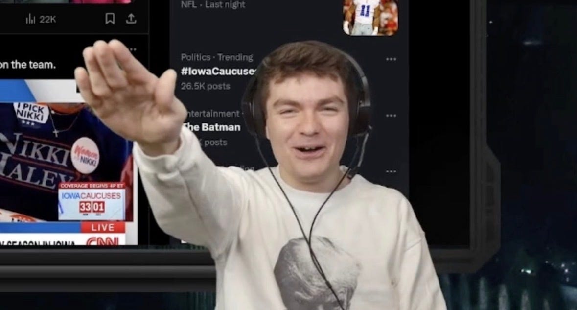 Nick Fuentes brags about owning JD Vance and the MAGA movement — here's ...
