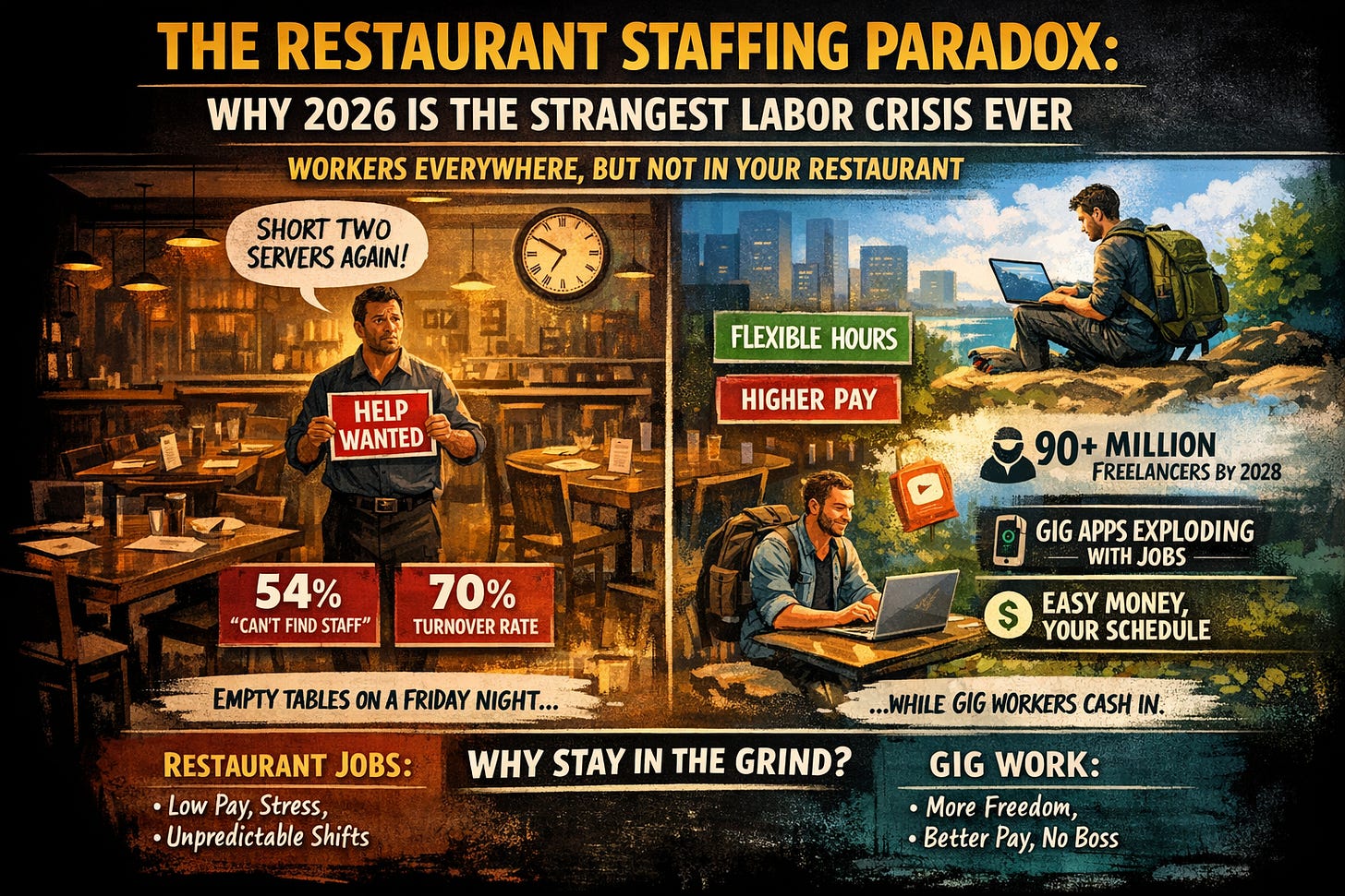 The Restaurant Staffing Paradox: Why 2026 Is The Strangest Labor Crisis ...