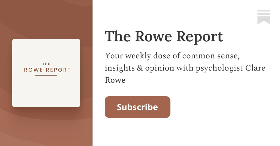 The Rowe Report | Clare Rowe | Substack