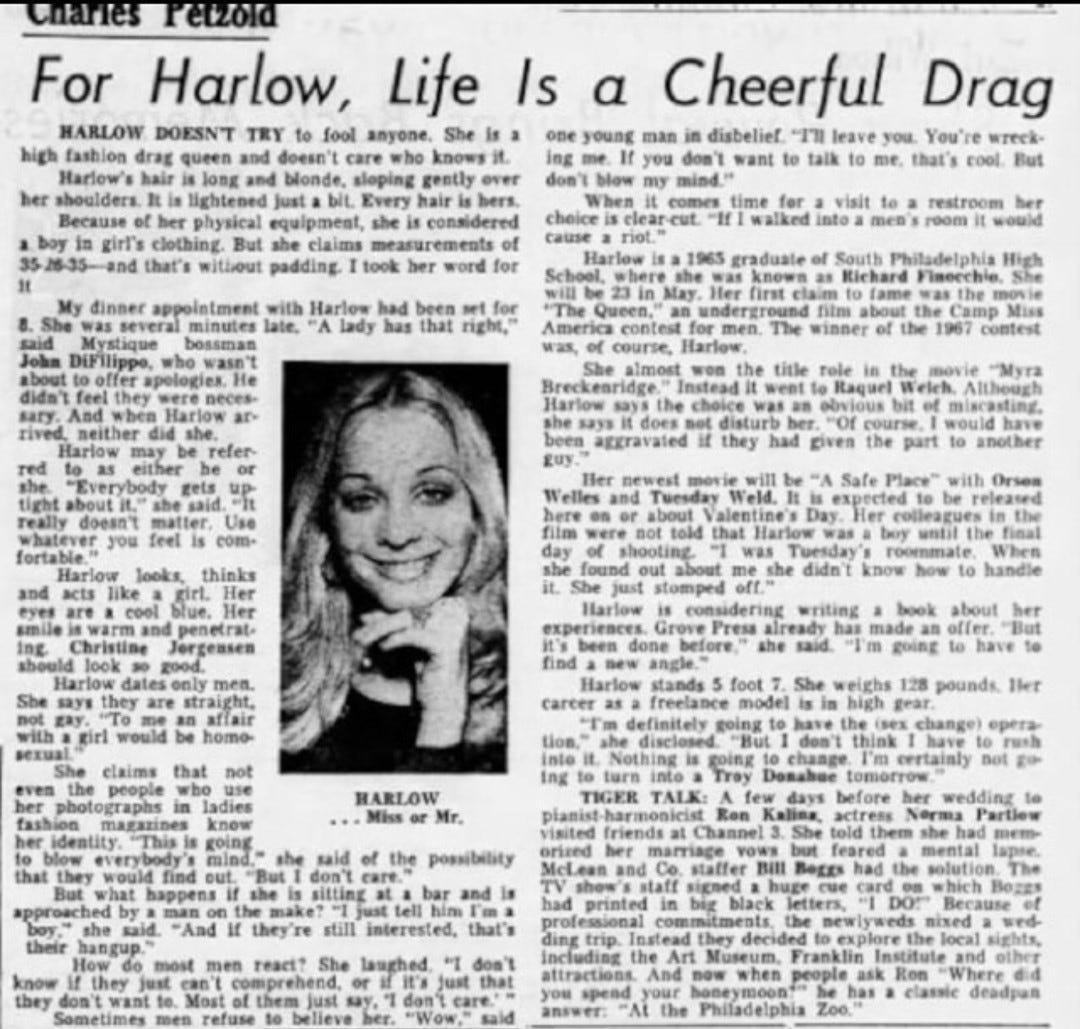 Rachel Harlow: Miss Philadelphia 1967 - by Clover