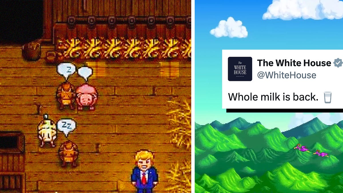 White House deploys Stardew Valley meme in dairy discourse