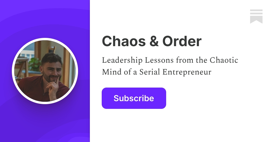 Chaos & Order | Matthew Gallo | Substack