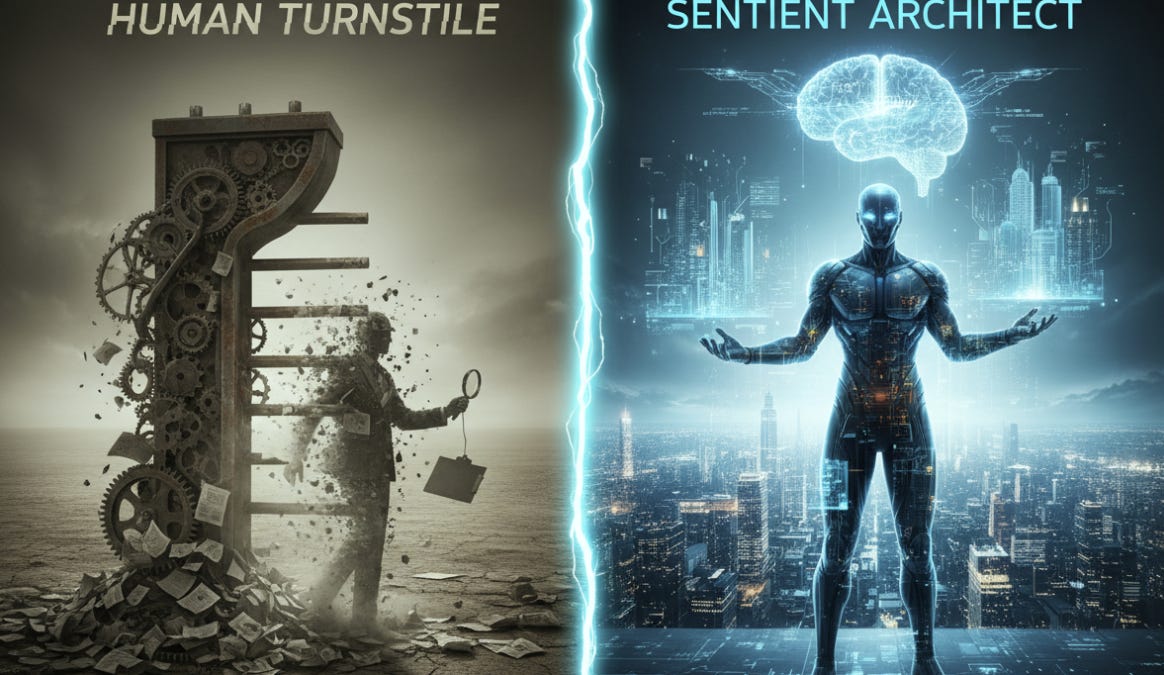 The Death of the Human Turnstile: A Manifesto for the Sentient Architect