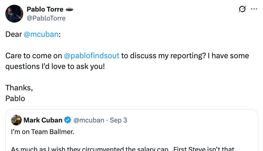 An Argument with Mark Cuban - PABLO TORRE FINDS OUT