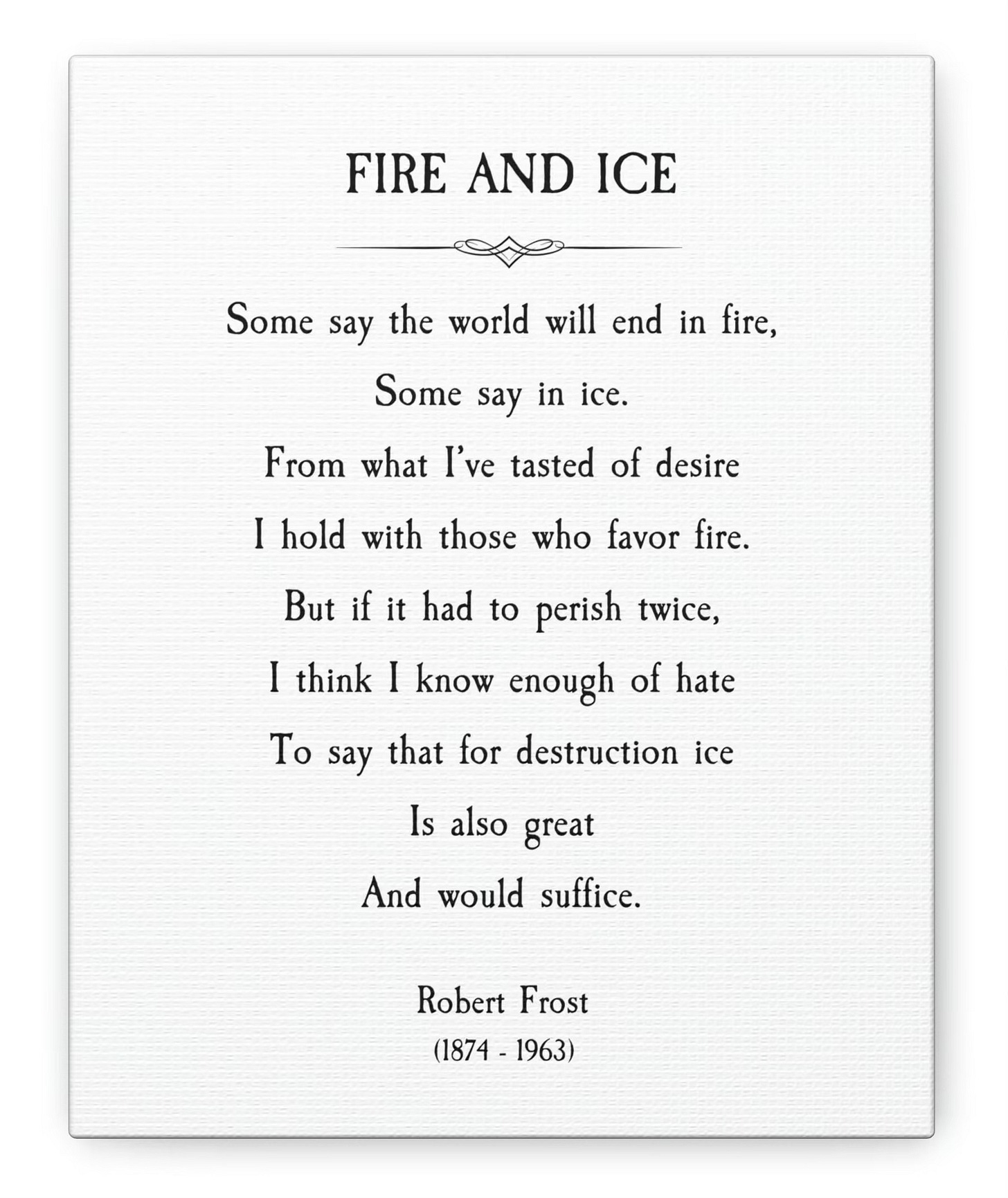 fire and ice topic
