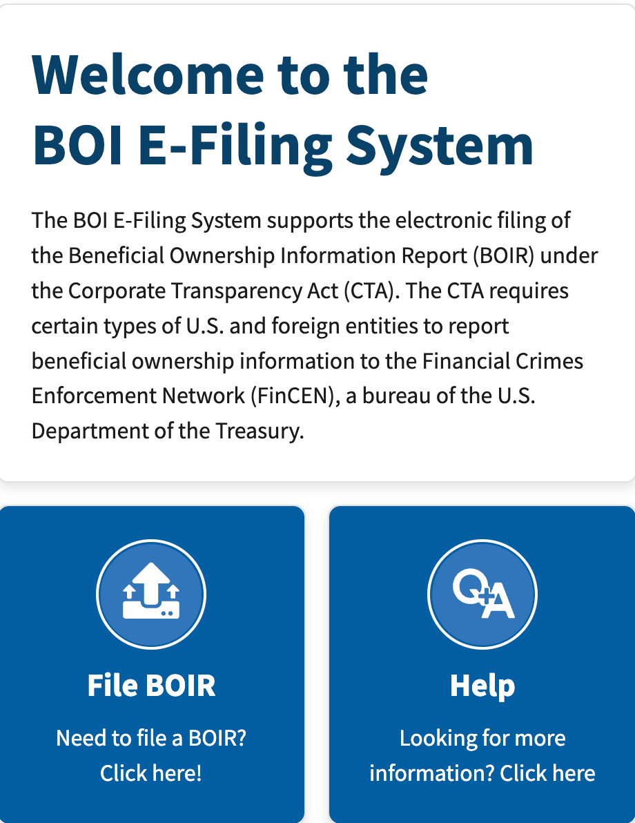 Changing a Previously Filed BOI Report