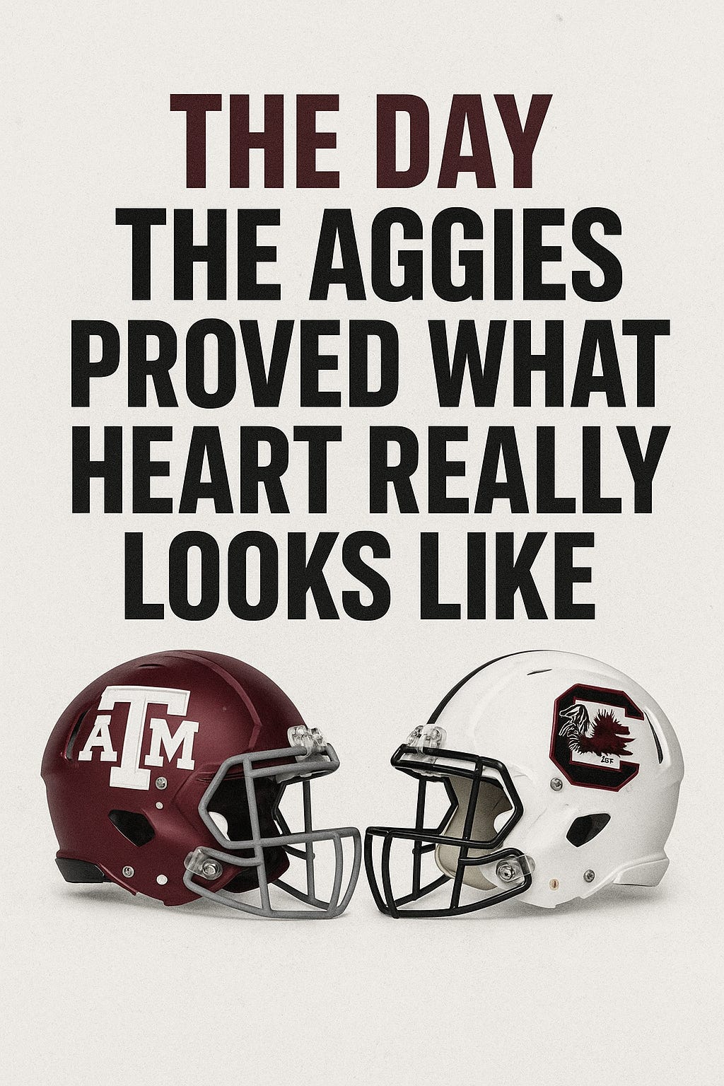 THE DAY THE AGGIES PROVED WHAT HEART REALLY LOOKS LIKE