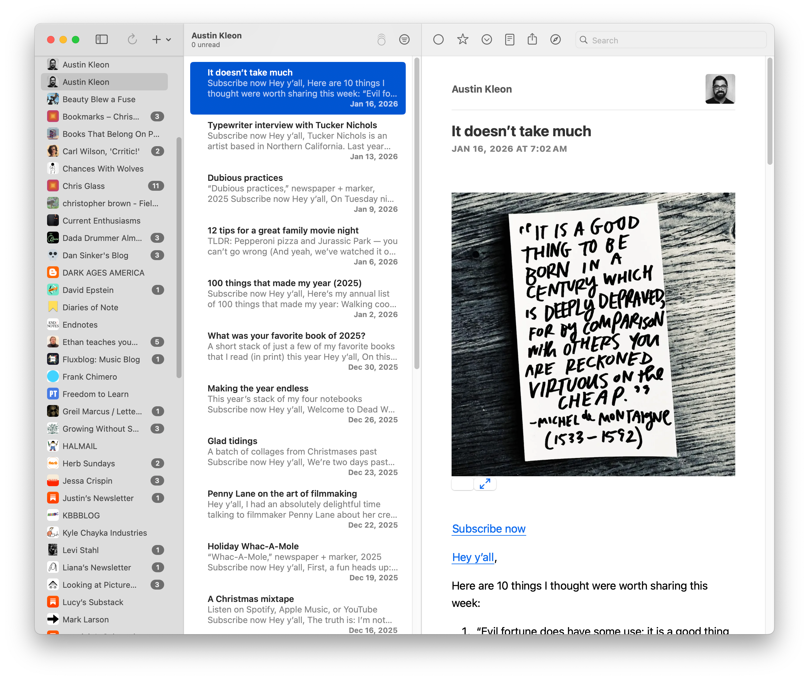 The best way to read the internet - Austin Kleon