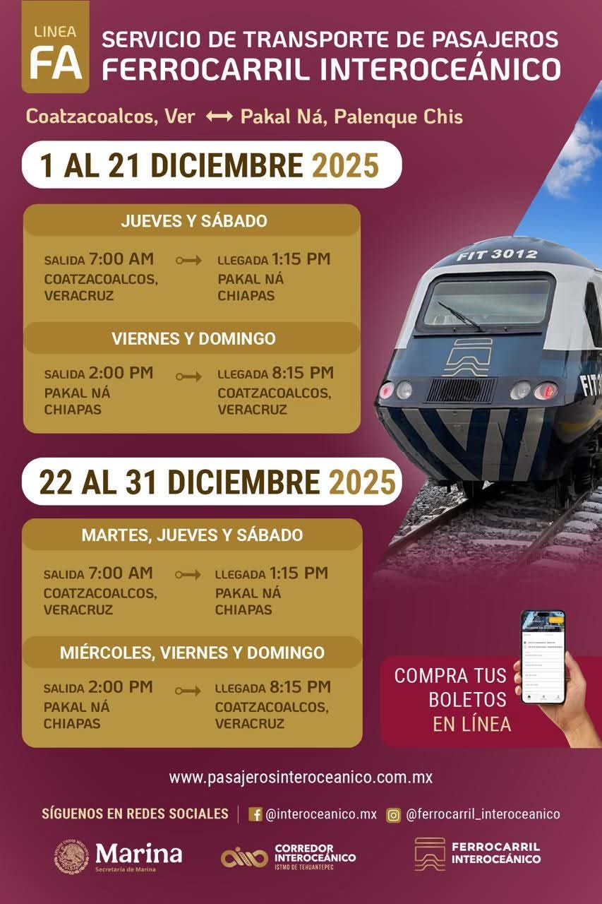 Schedule improvements for Interoceanico Linea Z and FA