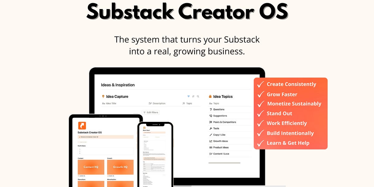 The Ultimate Workspace for Ambitious Substack Creators Who Are Ready to ...