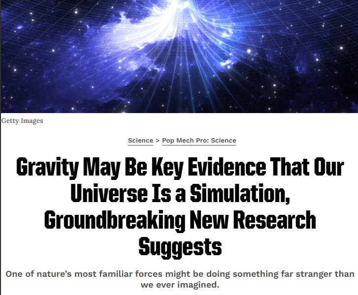 evidence for gravity