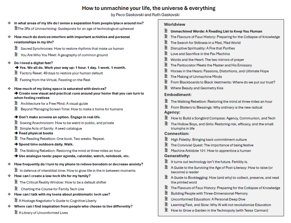 A (Visual) Human Creed: How to Unmachine Your Life, the Universe, and ...