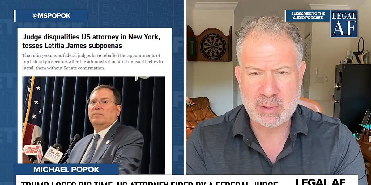 Trump DOJ Loses Big as U.S. Attorney Is Tossed From Tish James ...