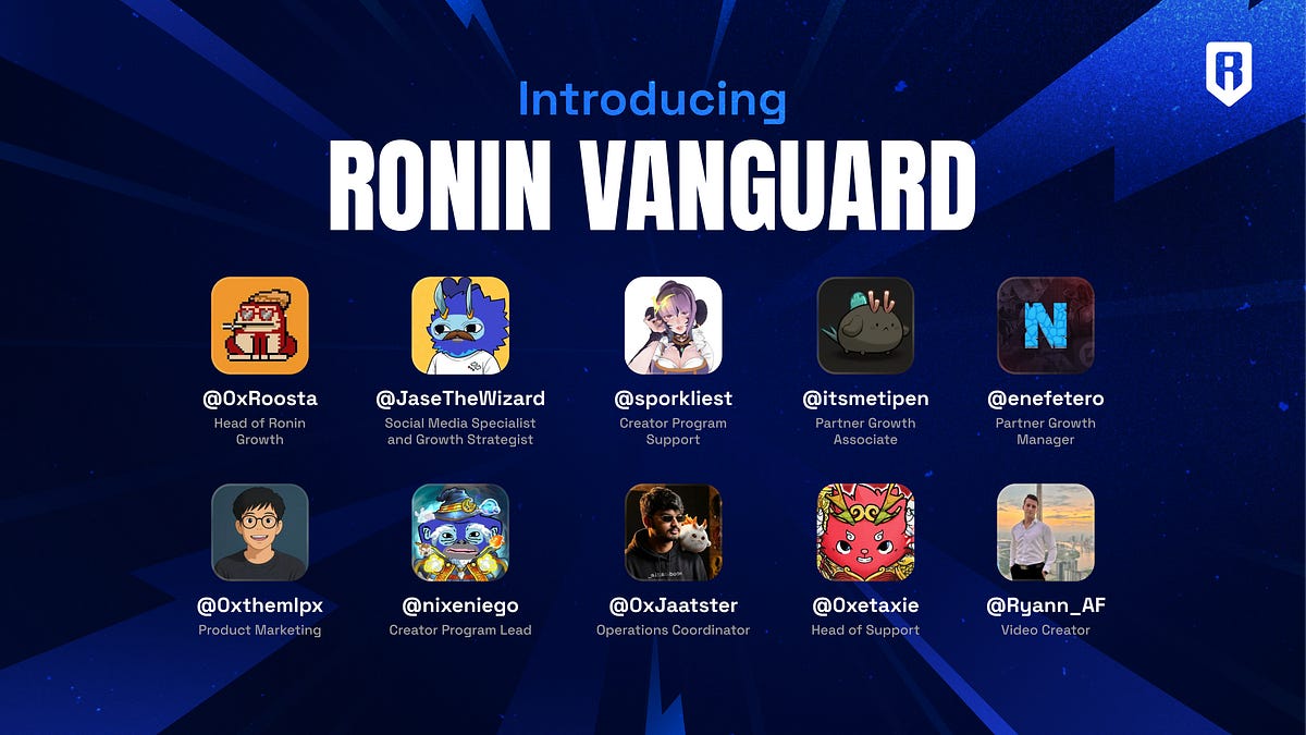 Introducing Ronin Vanguard - Ronin’s Newsletter