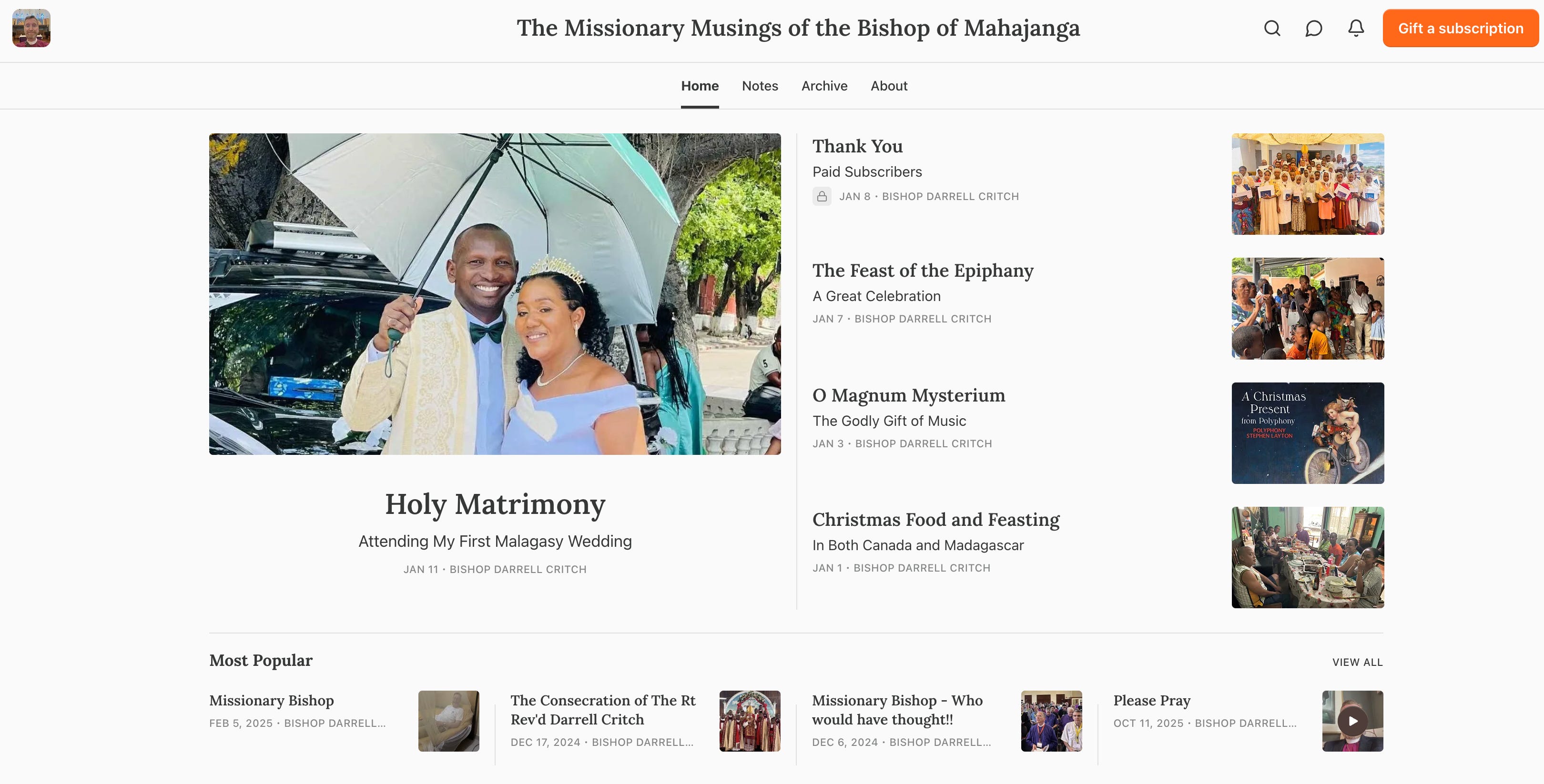 Our Man in Madagascar - by David Roseberry - The Anglican
