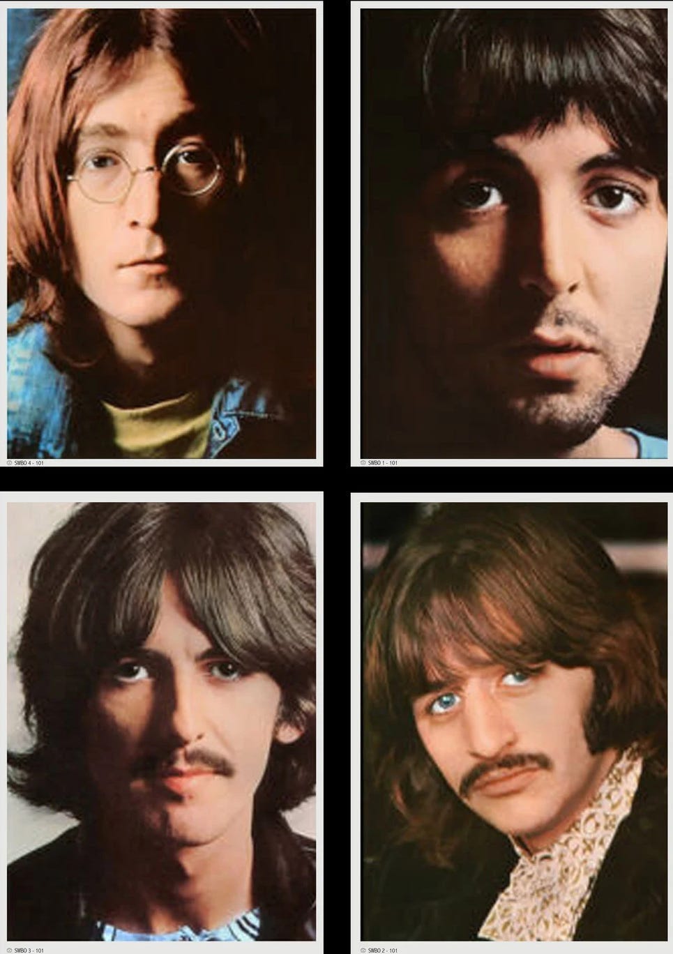 The Four Faces of Beatles Fracture: The White Album’s Iconic Individual ...