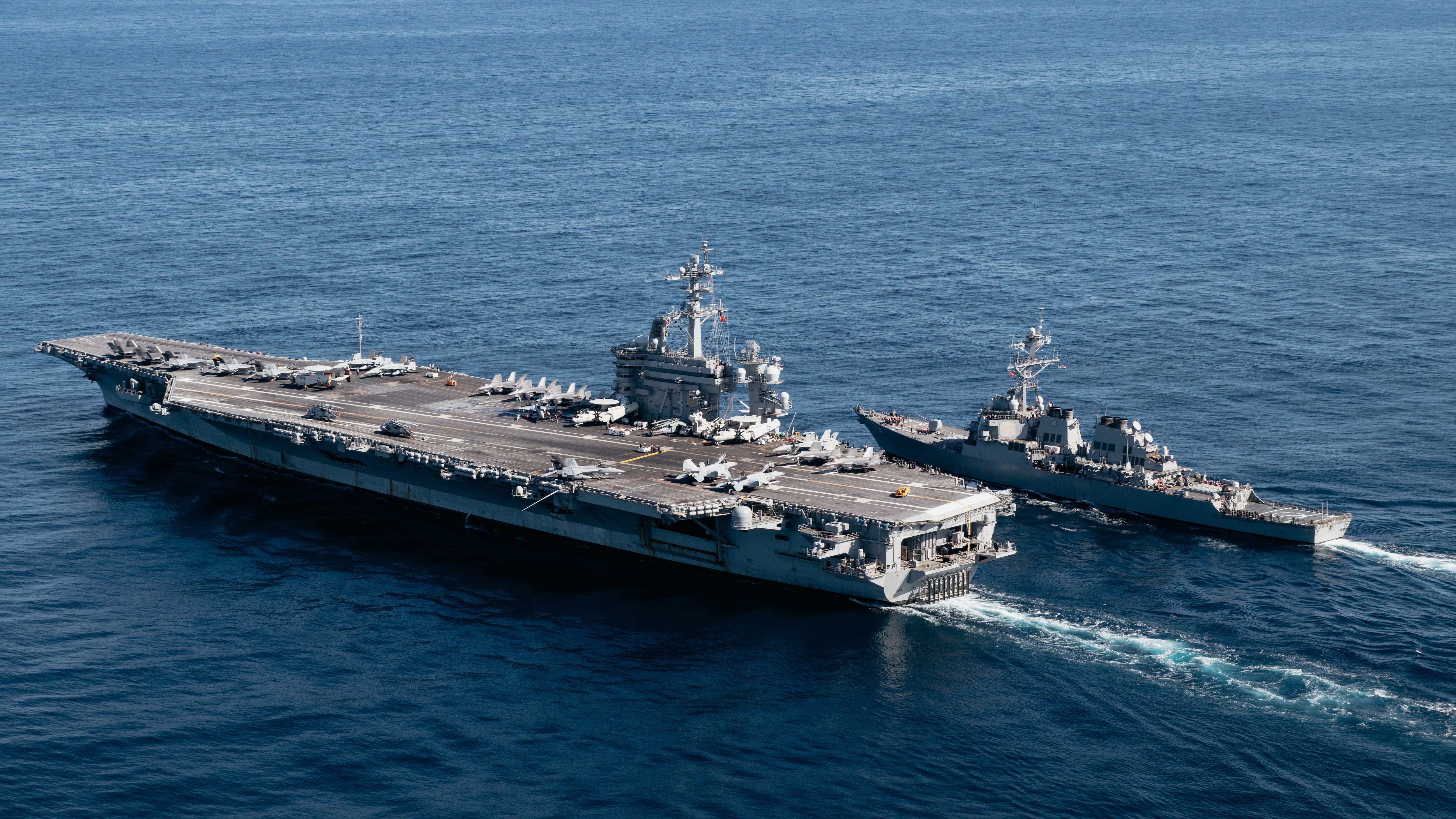 Two Nuclear Carriers Operating Together in Western Pacific for First ...