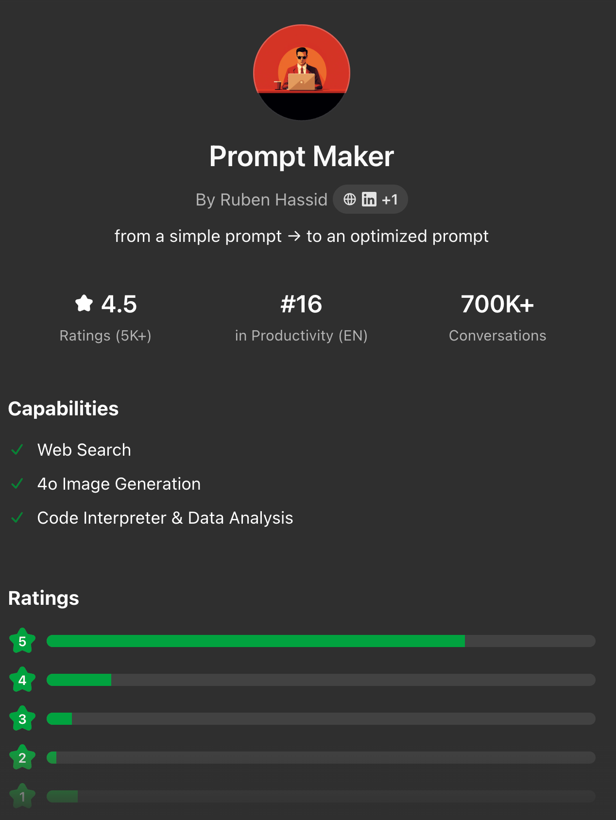 Prompt Maker. - by Ruben Hassid - How to AI