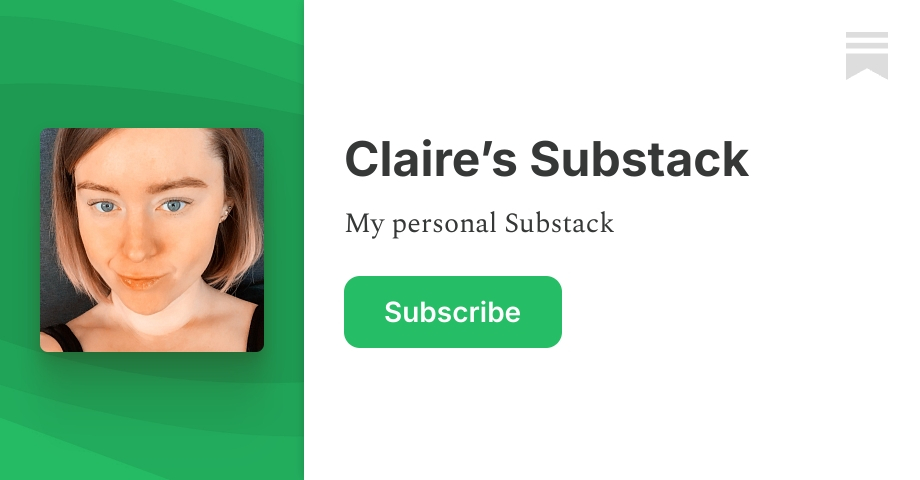 Coming soon - Claire’s Substack