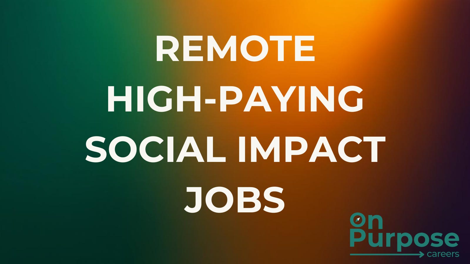25+ Brand New Remote Social Impact Jobs — Nov 4 Edition