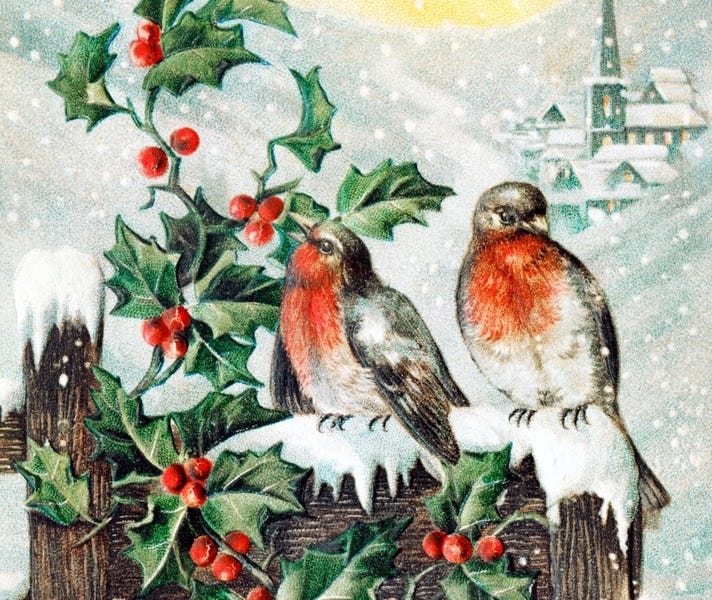 Christmas Bells and Birds, a-singing and a-ringing