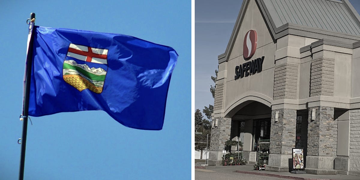 Anti-independence activists shame Safeway into removing Alberta flag