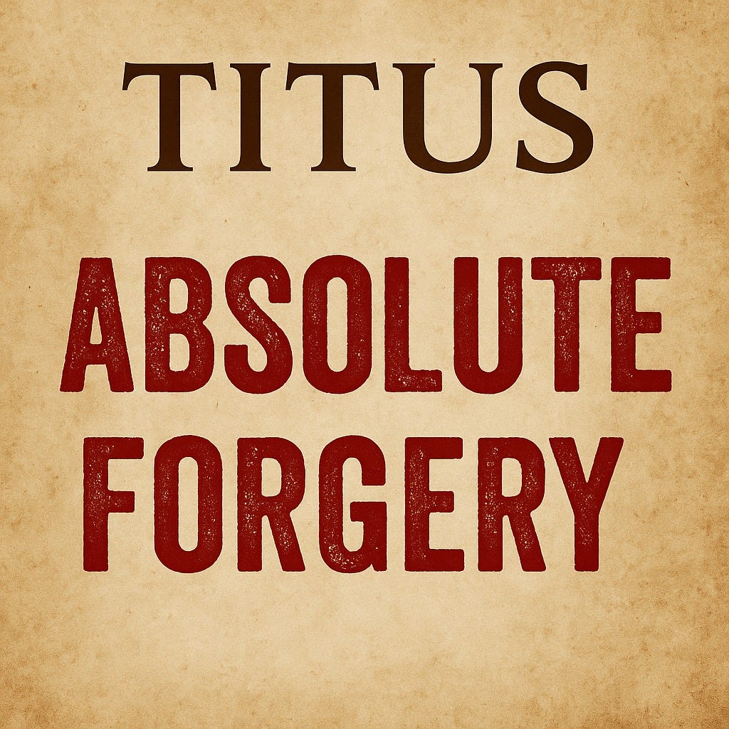 Titus Restored The Empire’s Blueprint for Control