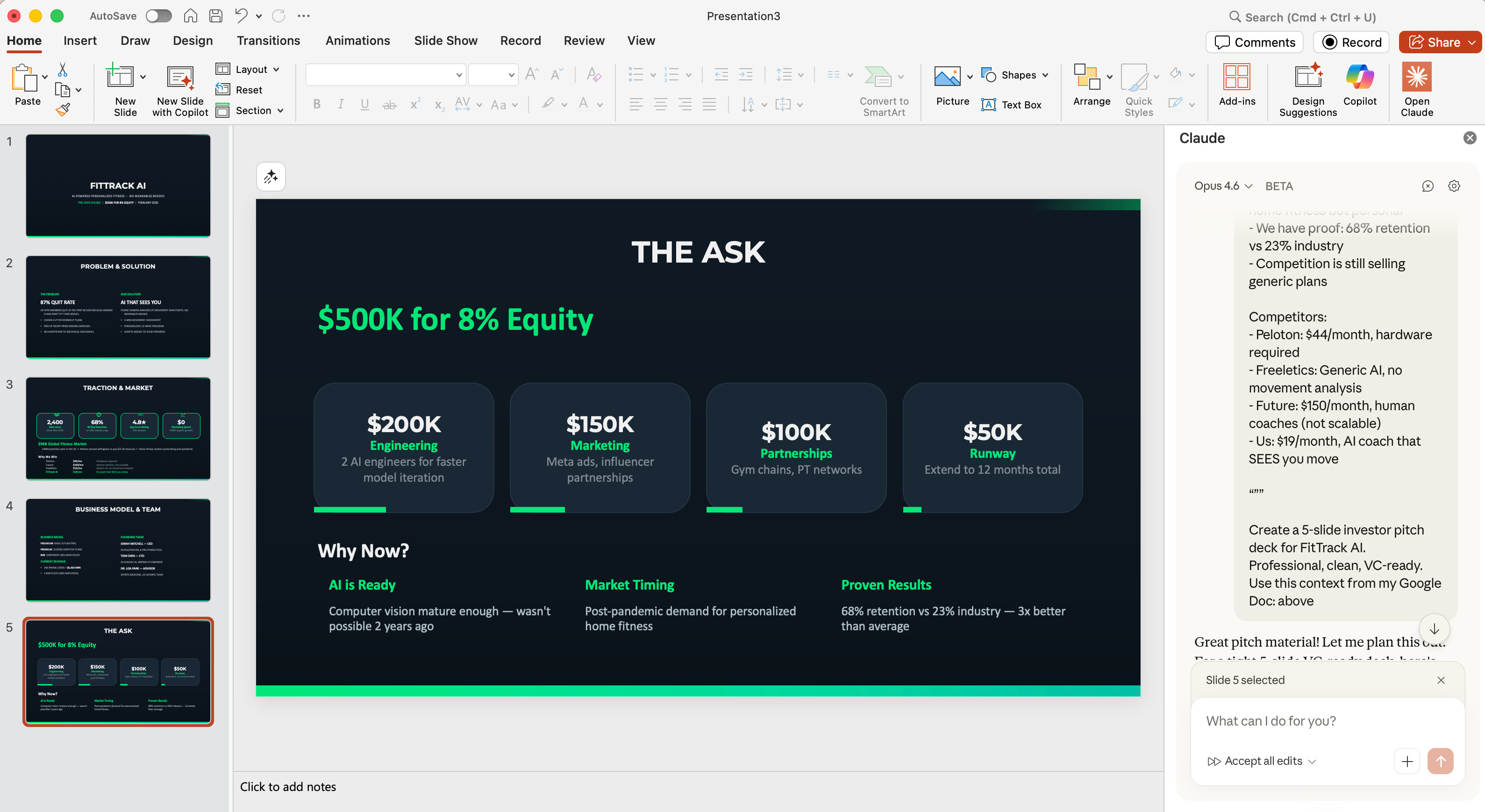 Claude is Now on PowerPoint: I Built 3 Investor Decks in 15 Minutes ...