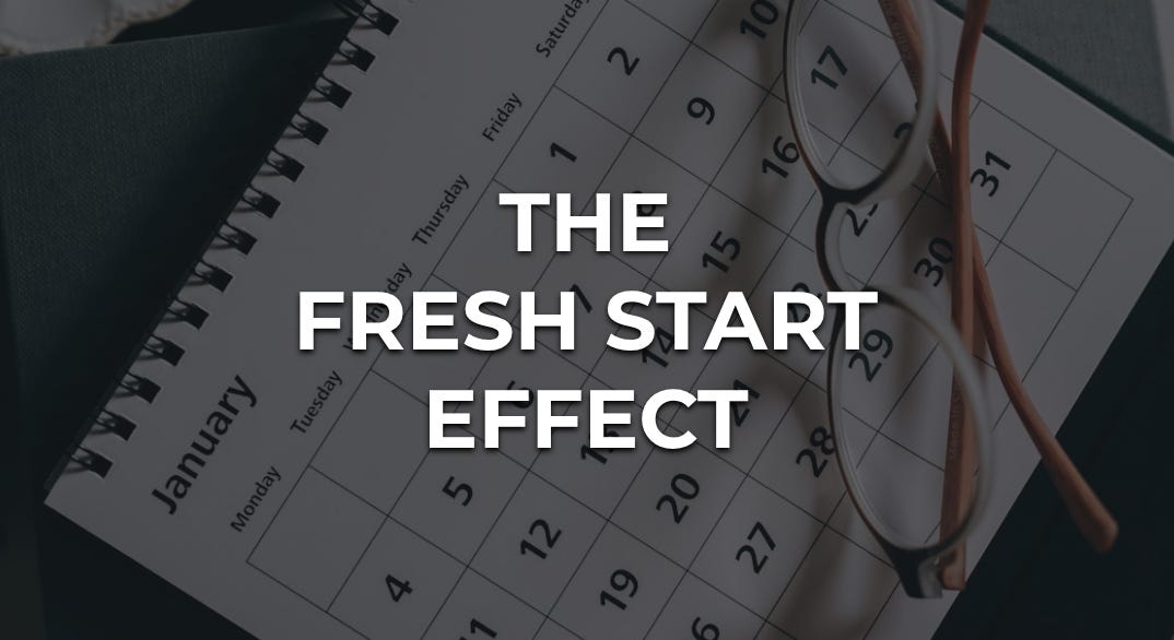 The Fresh Start Effect - by Ben Wise - CAPTIVATE