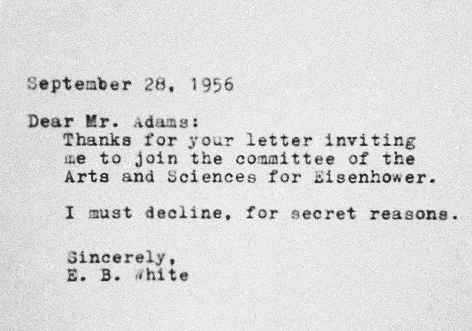 decline an invitation