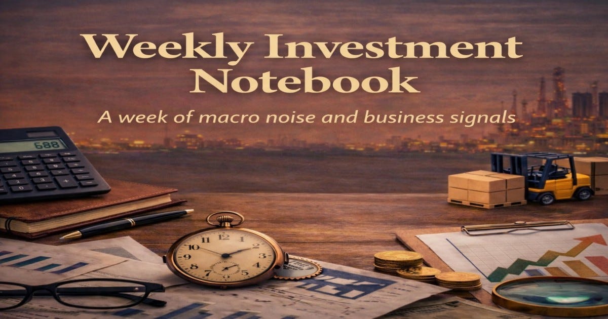 The Weekly Notebook – Week of January 10, 2026