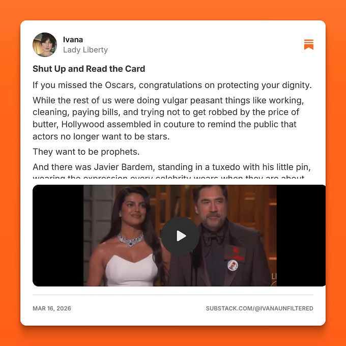 Ivana (@ivanaunfiltered): "Shut Up and Read the Card If you missed the ...