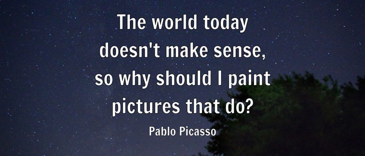 How does one live in a world that doesn't make sense?