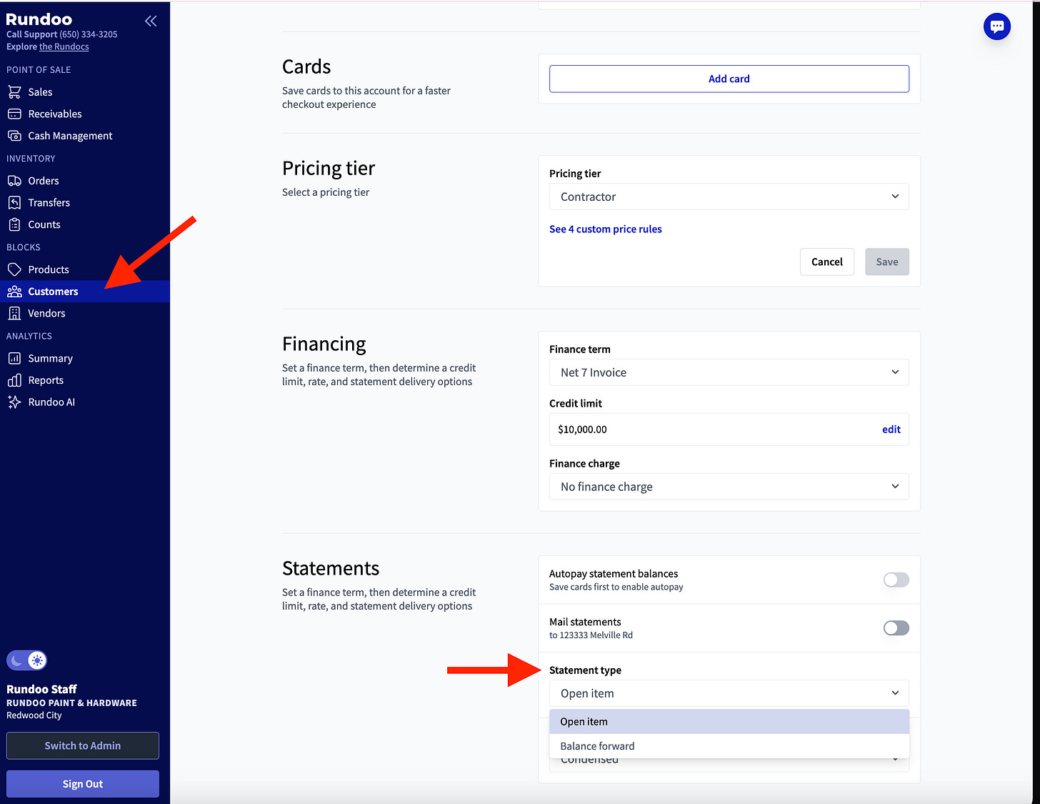 Balance Forward and Open Item Statements 📄