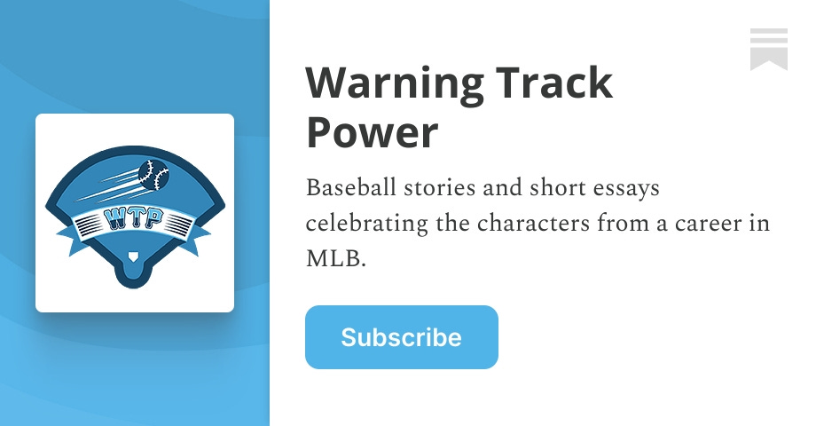 Warning Track Power | Ryan Isaac | Substack