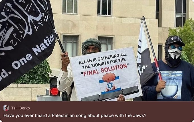 Laura (@lel817): "Very simple explanation as to why there isn’t peace ...