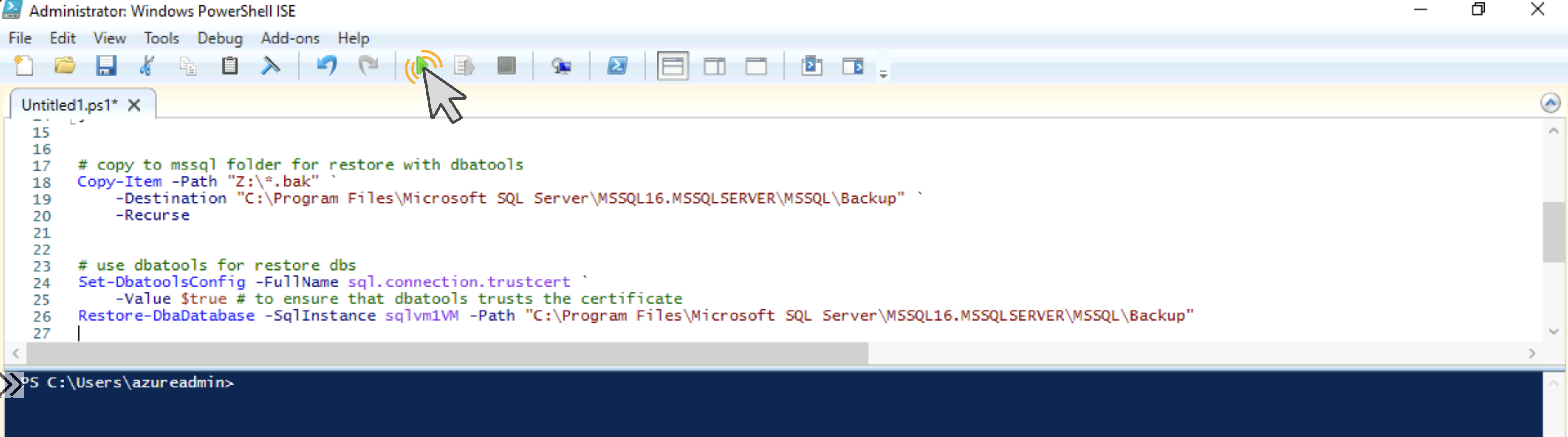 Deploying Azure SQL VMs with PowerShell Azure Bastion + dbatools