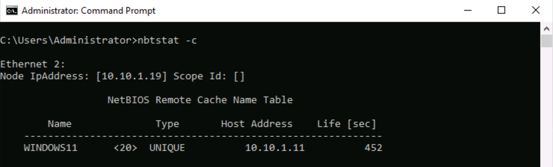 Lab: NetBIOS Enumeration with Windows Command Line Tools